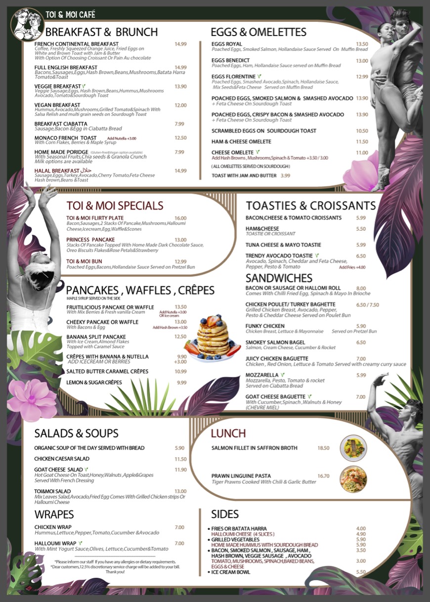 Menu – Toi & Moi
